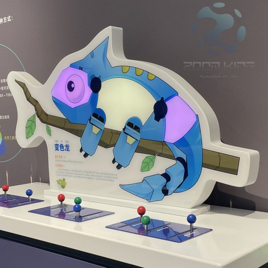 Interactive Chameleon Biomimicry | Biology Exhibit |Zoomking
