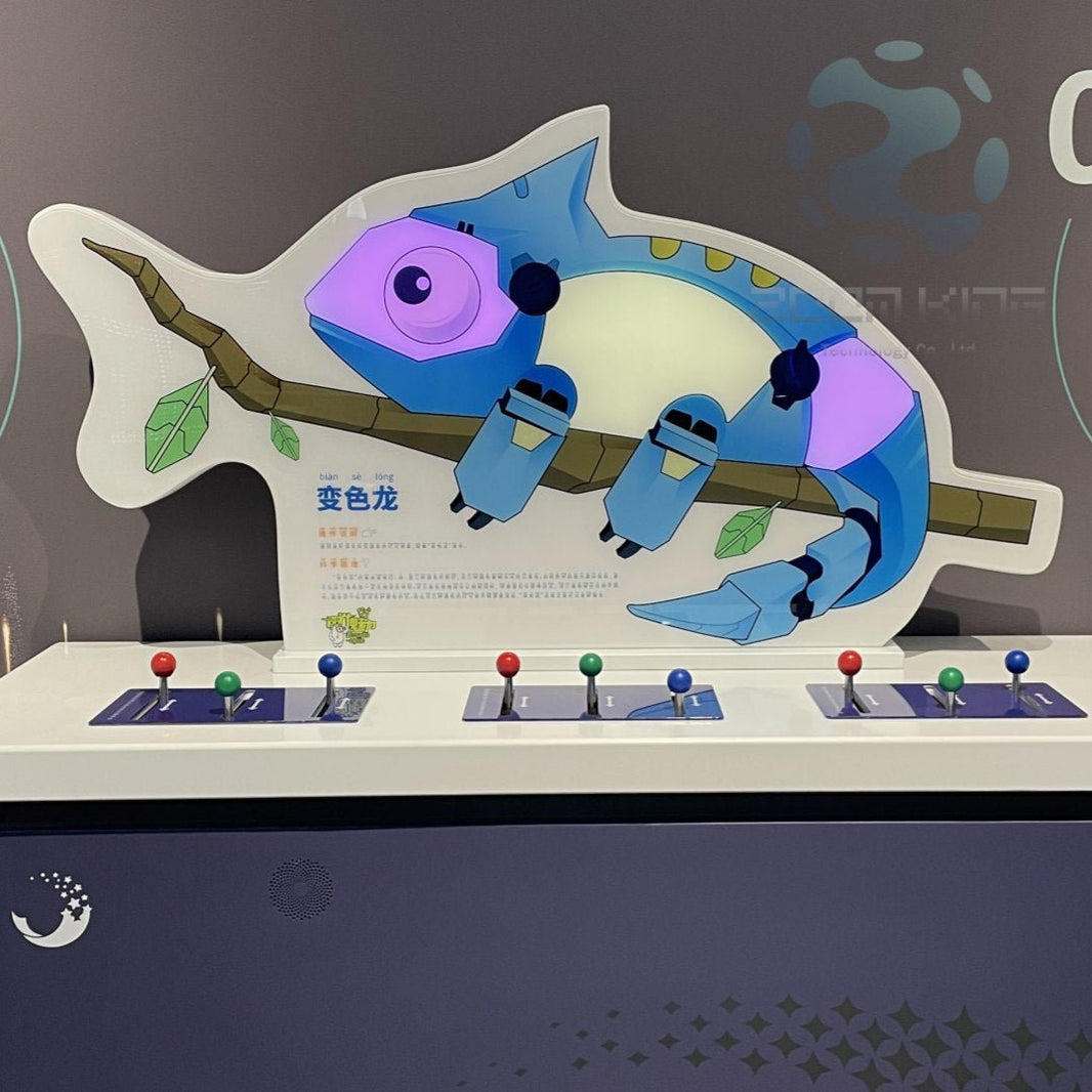 Interactive Chameleon Biomimicry | Biology Exhibit |Zoomking